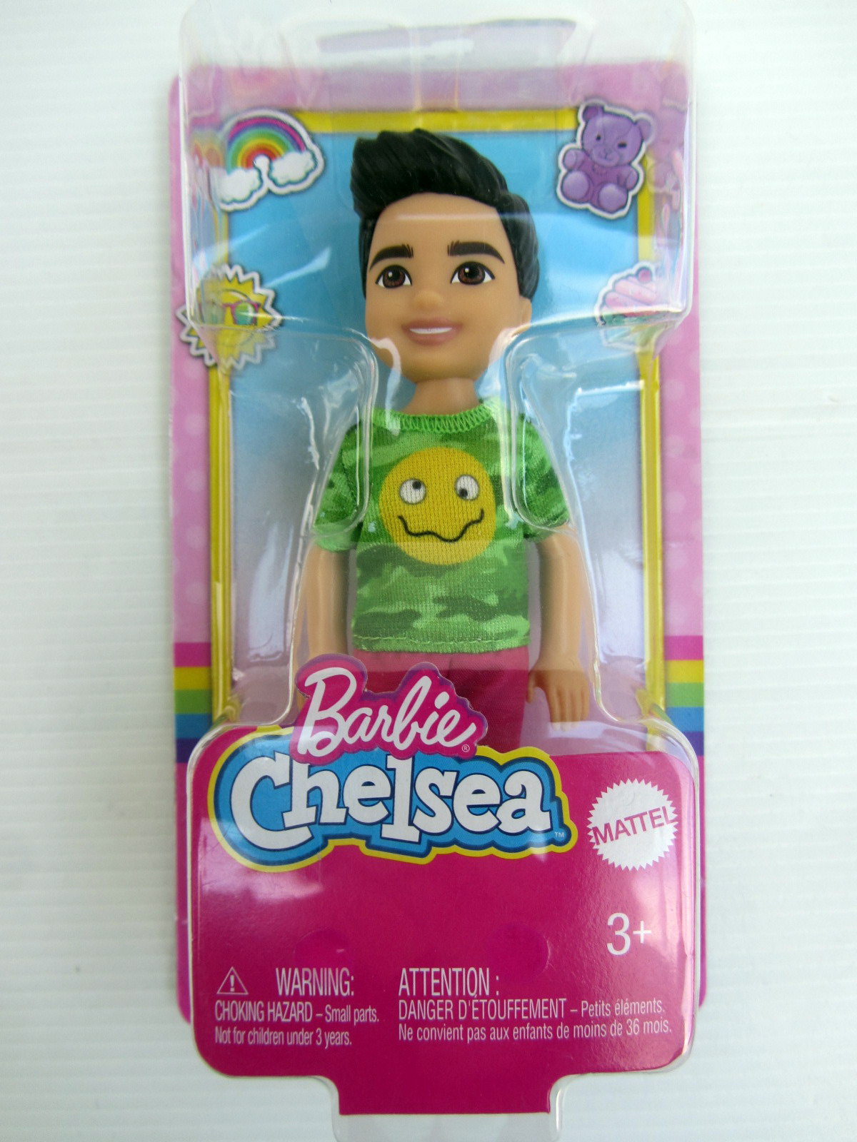 Barbie CHELSEA #GXT37 Caucasian Brunette Boy Doll Crazy Face Outfit ...