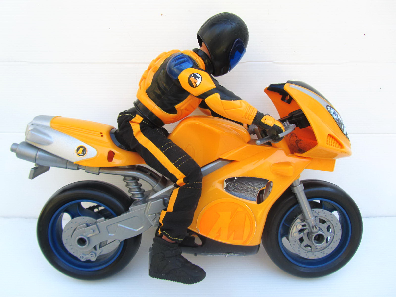 Action Man SUPER SPEED BIKE Yellow Motorcycle & Rider – Hasbro (2001 ...