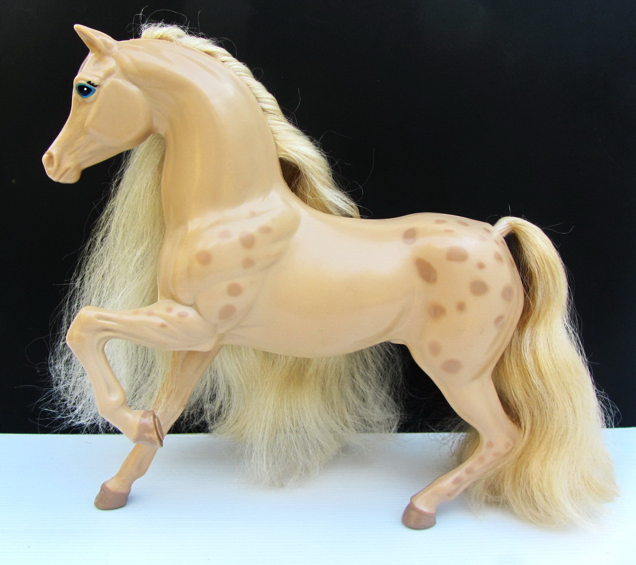 Western Stampin’ SUN RUNNER Barbie Doll Appaloosa Horse – Mattel (1996 ...