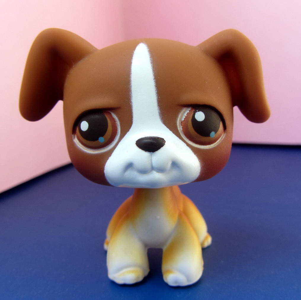 Littlest Pet Shop (LPS) WHITE & BROWN BOXER DOG #25 – Hasbro (2004 ...