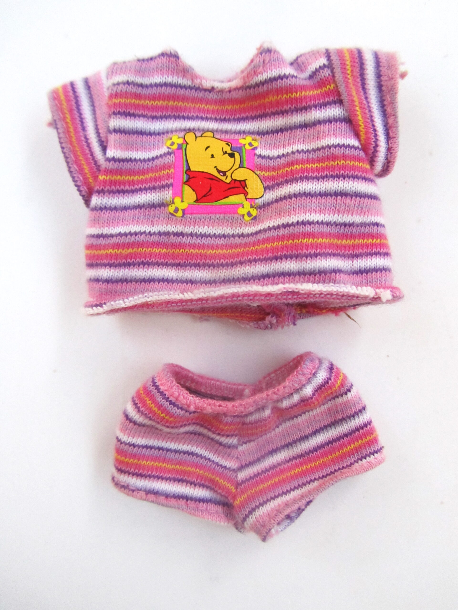 BARBIE DOLL Flashlight Fun WINNIE THE POOH Stacie STRIPED TOP & SHORTS ...