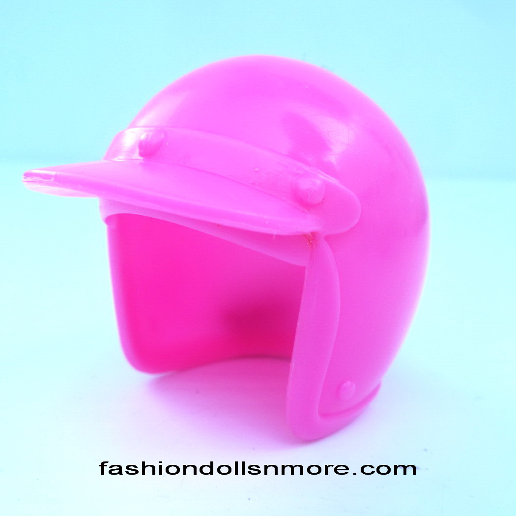 barbie-hot-pink-motor-scooter-helmet fashiondollsnmore.com