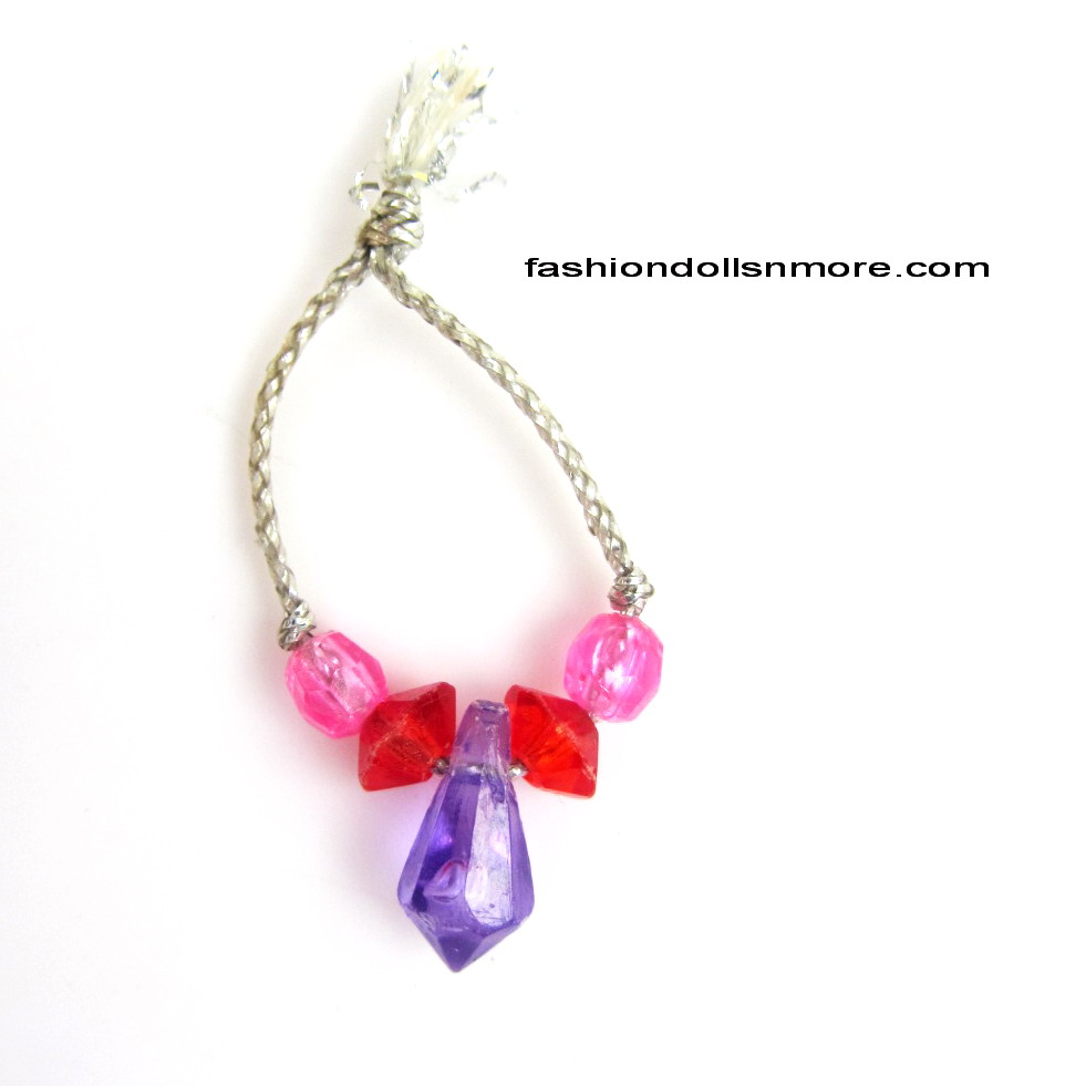 glitter-beach-barbie-pink-purple-gem-necklace fashiondollsnmore.com