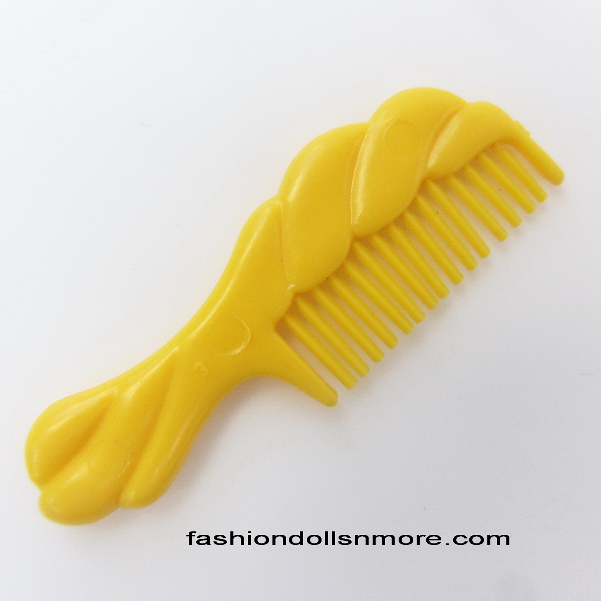 kelly-doll-twist-comb-bright-yellow fashiondollsnmore.com