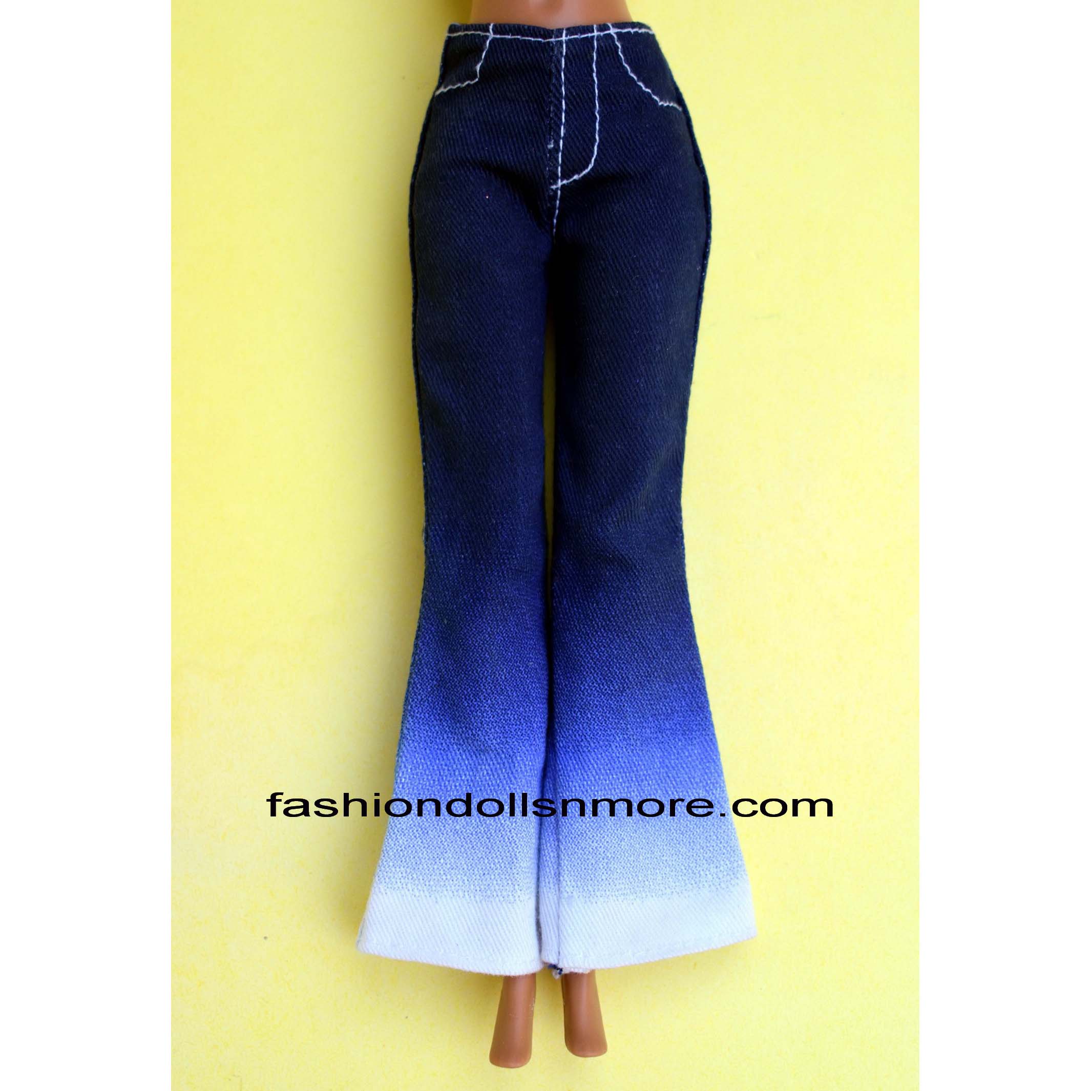 barbie-doll-graduating-colour-denim-jeans fashiondollsnmore.com