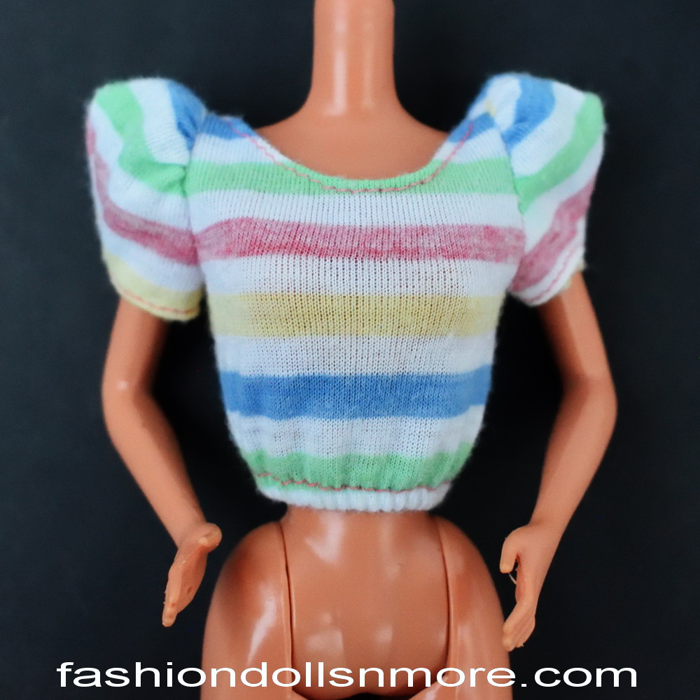 barbie-striped-top-vintage-fashion-classics-5702 fashiondollsnmore.com